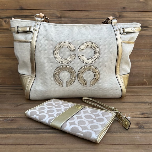 Coach | Bags | Coach Natalie Totejulia Wallet Bundle | Poshmark